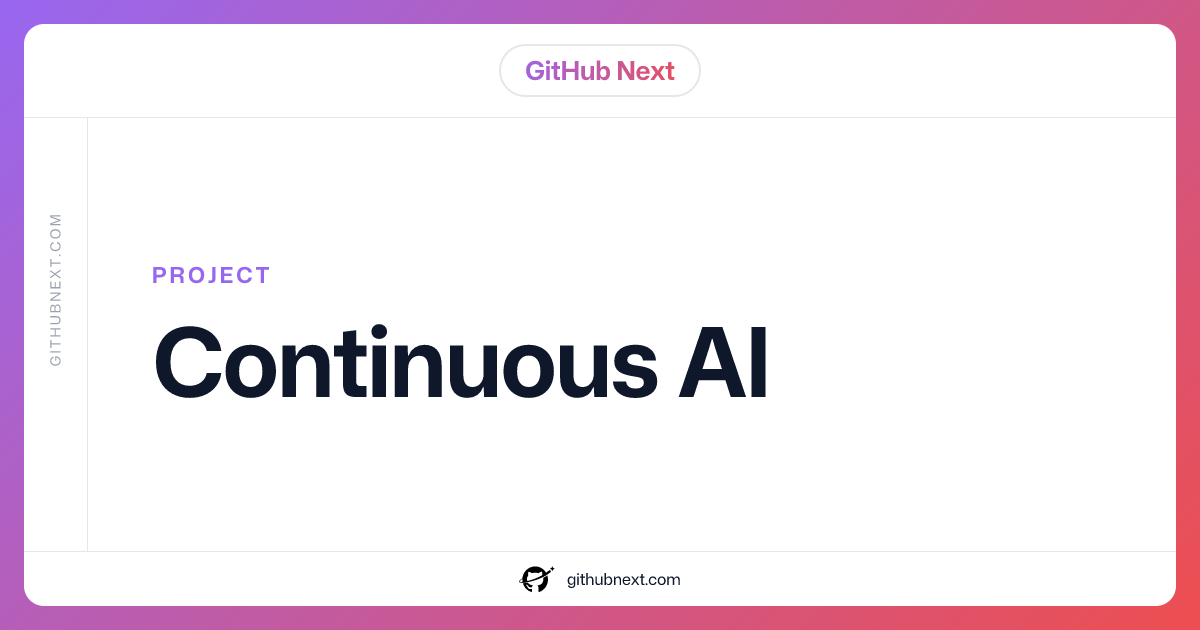 Continuous AI