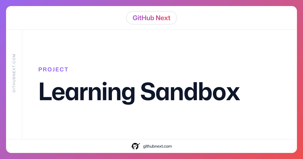 Learning Sandbox